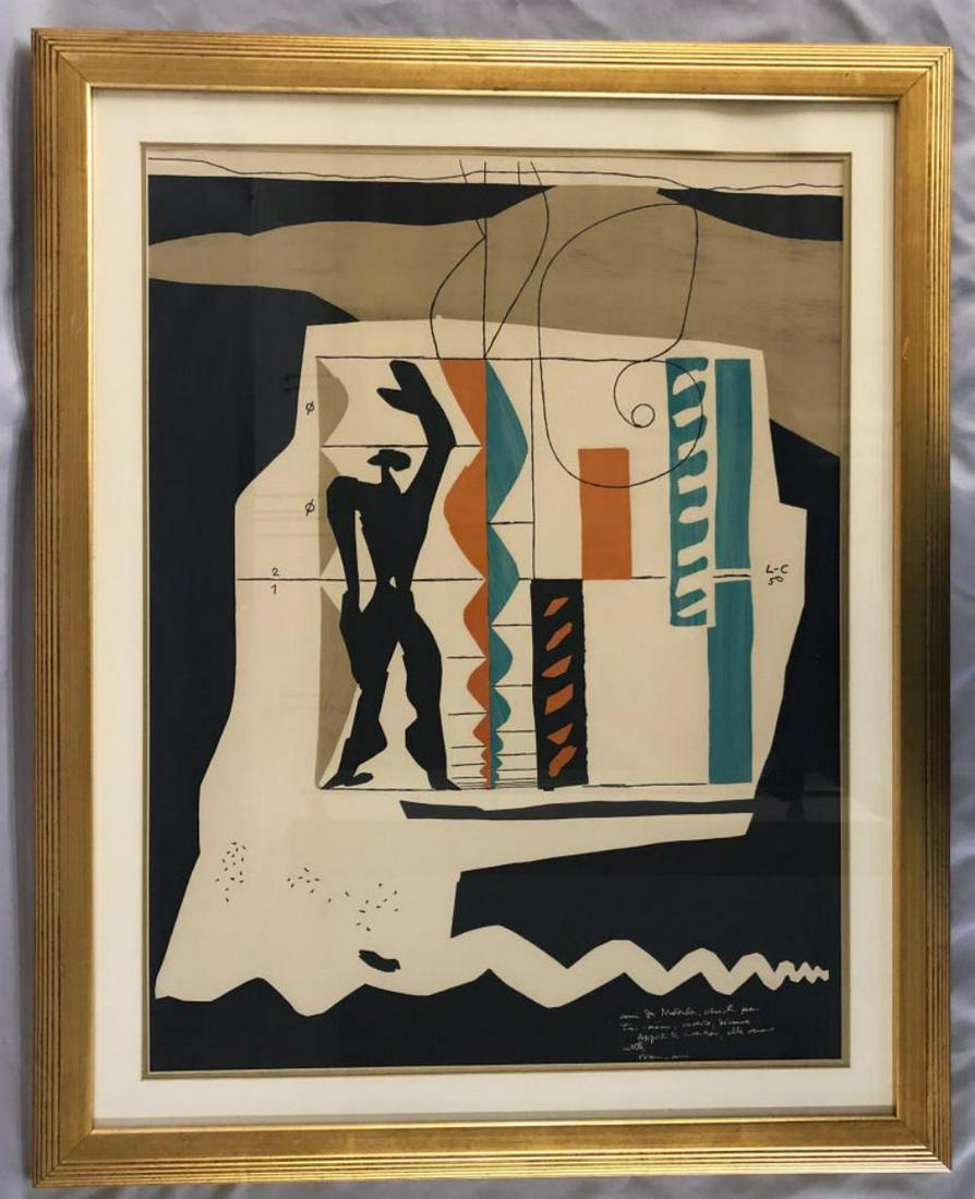 Le Corbusier Lithograph, "the Modulor"