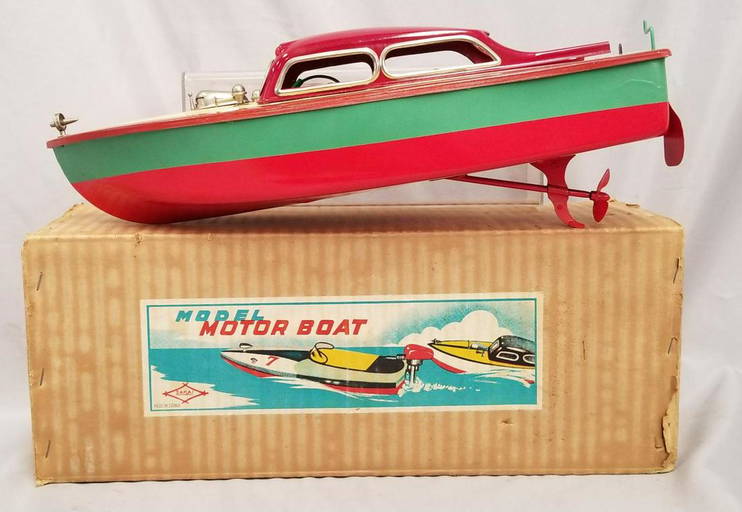 Boxed Model Motor Boat, Sakai Japan