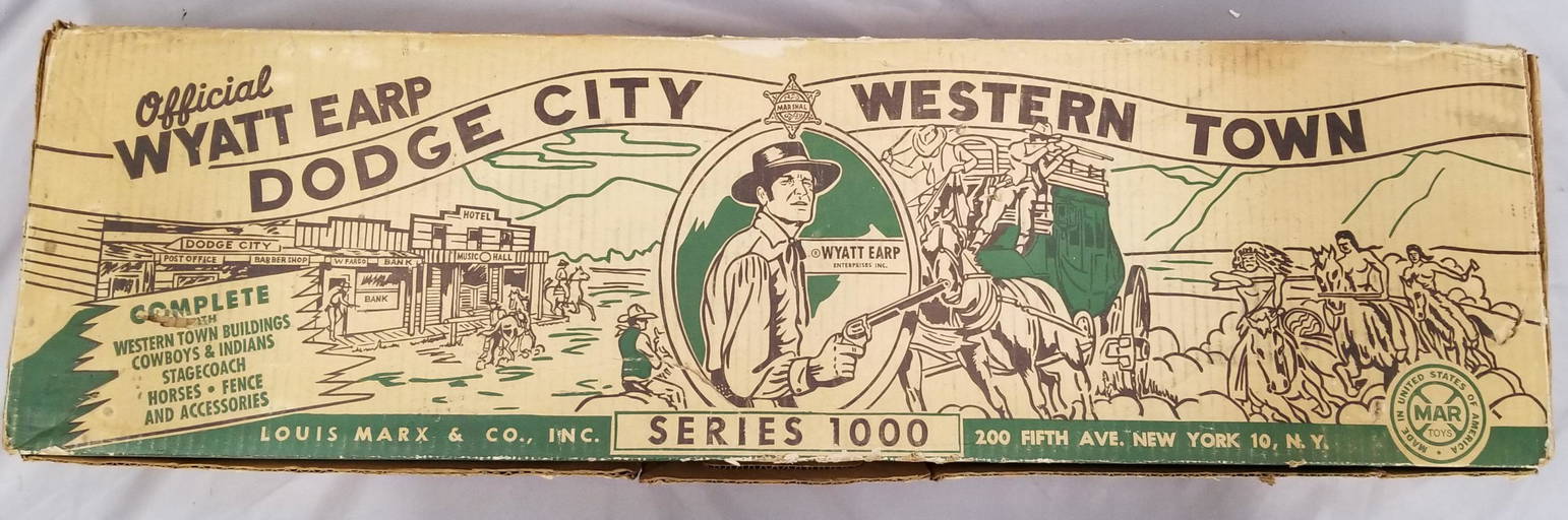 Marx 4228 Wyatt Earp Dodge City Western Playset