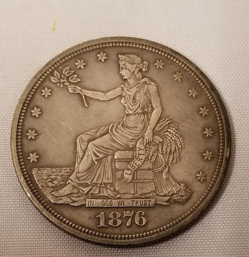 United States 1876 Trade Dollar.
