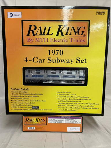 MTH RailKing 30-2122-1 & 2161 MTA R32 Subway Set (#1040) on Mar 29 ...