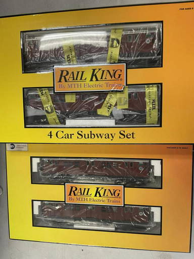 MTH RailKing 30-2198-1 & -3 WF R21 Subway Set (#1052) on Mar 29, 2022 | Weiss Auctions in NY