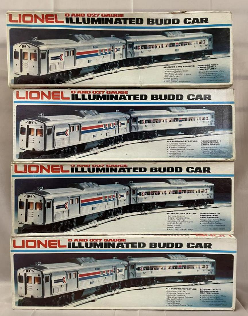 4pc Lionel Mpc Amtrak Budd Car Set