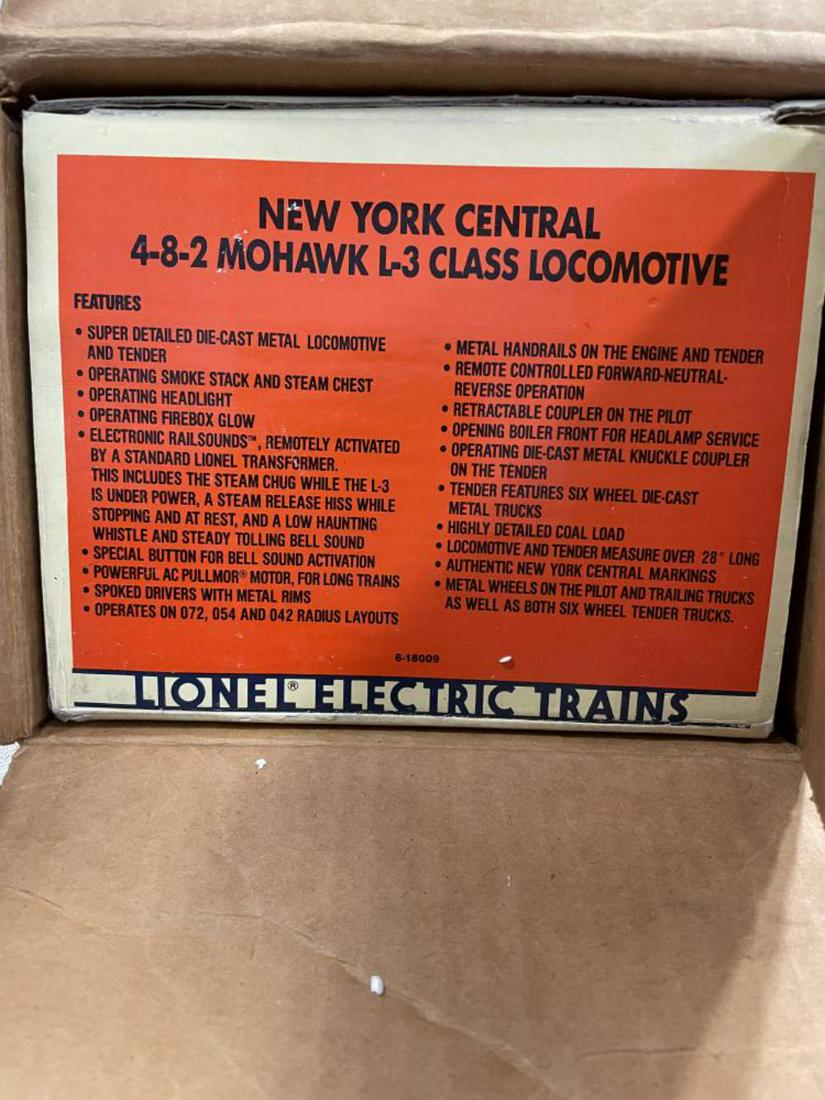Boxed Lionel 18009 NYC L3 Mohawk (#1427) on Mar 29, 2022 | Weiss ...