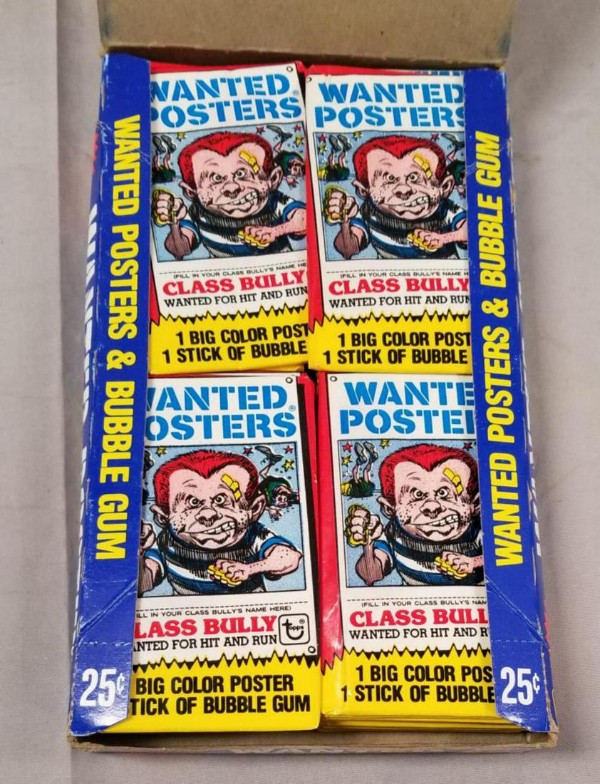 1980 Topps Wanted Posters Complete Box.