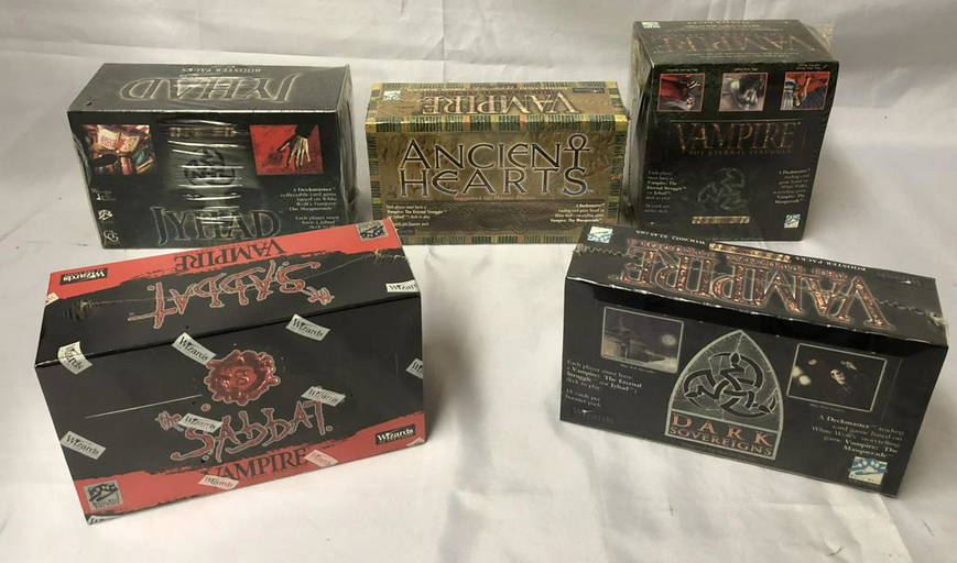 Vampire The Masquerade Tcg Sealed Booster Boxes