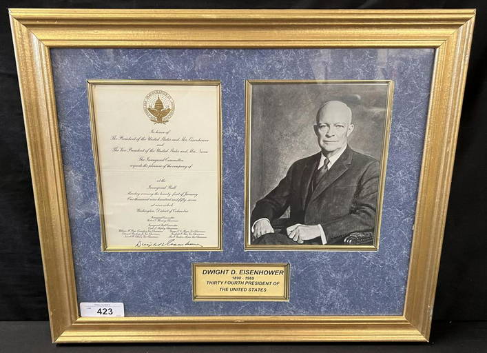 Dwight Eisenhower Signed Invitation