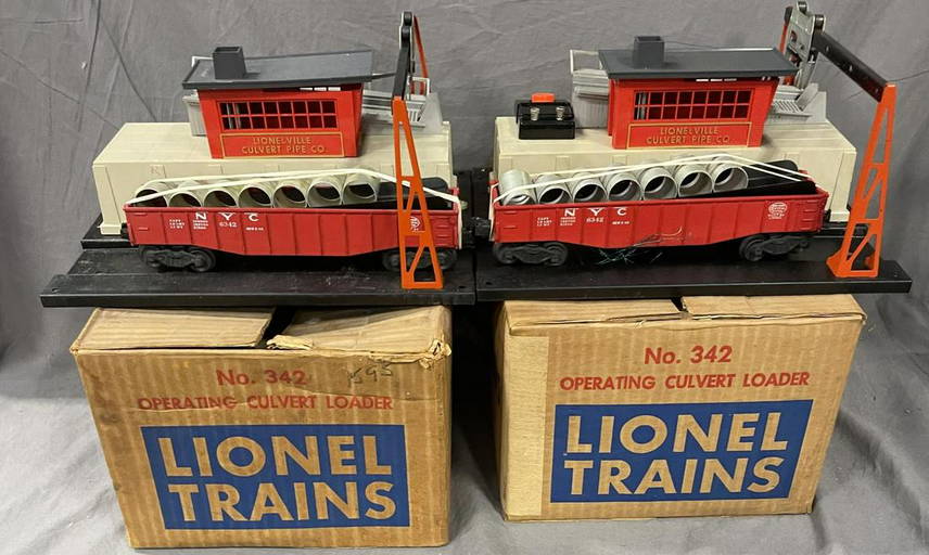 2 Boxed Lionel 342 Culvert Loaders - Oct 11, 2022 | Weiss Auctions in NY