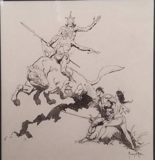 Frank Frazetta 'A Princess of Mars' Illustration - Oct 19, 2022 | Weiss ...