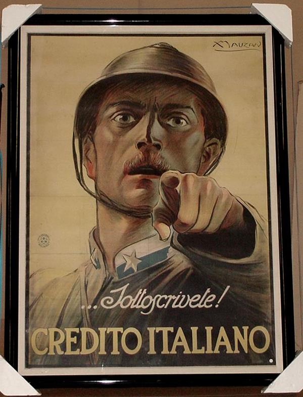 30: ORIG ITALIAN WW1 POSTER CREDITO ITALIANO
