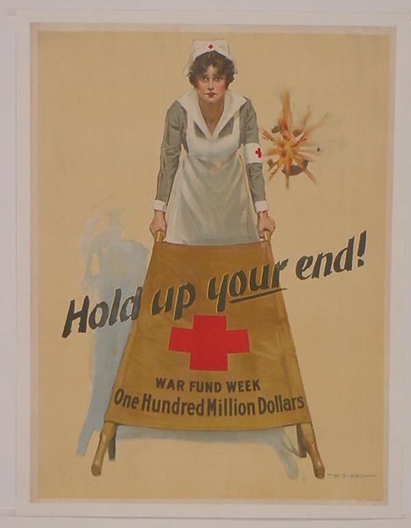 161: ORIG WW1 POSTER HOLD UP YOUR END
