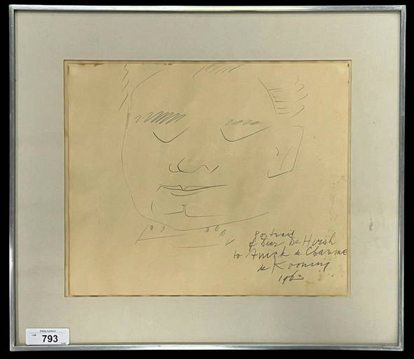 Willem de Kooning (1904 - 1997). Original Pencil (#0793) on Jan 19 ...