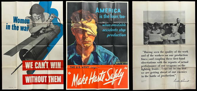 (3) Original World War Ii Propaganda Posters