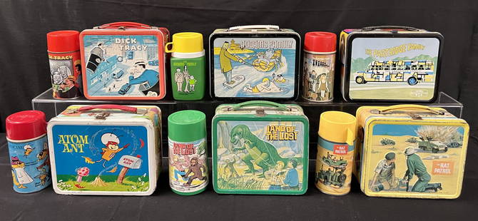(6) 1960's & 70's Western Metal Lunch Boxes