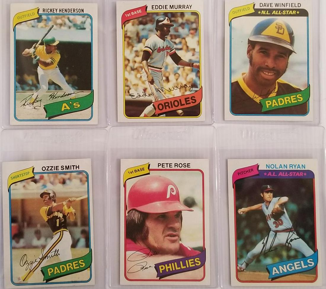 1980 Topps Baseball Complete 726 Card Set
