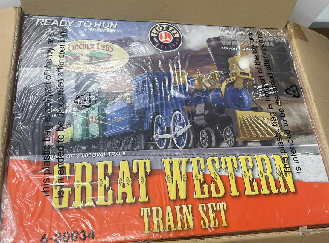 Lionel 30034 Lincoln Log General Train Set Auction