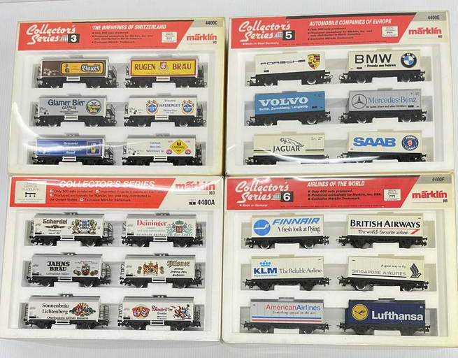 4 Marklin Ho Freight Car 6 Packs