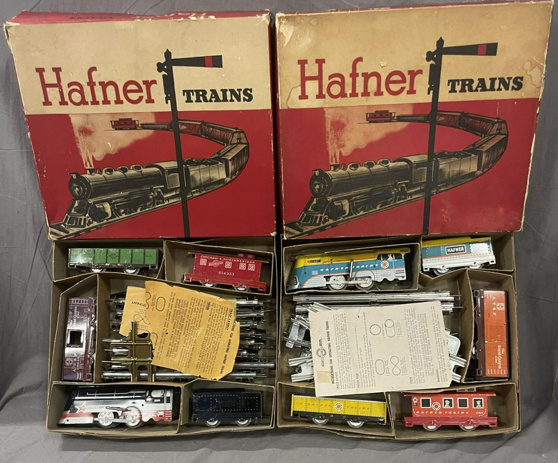 Two 1950s Hafner Steam Freight Sets. Auction