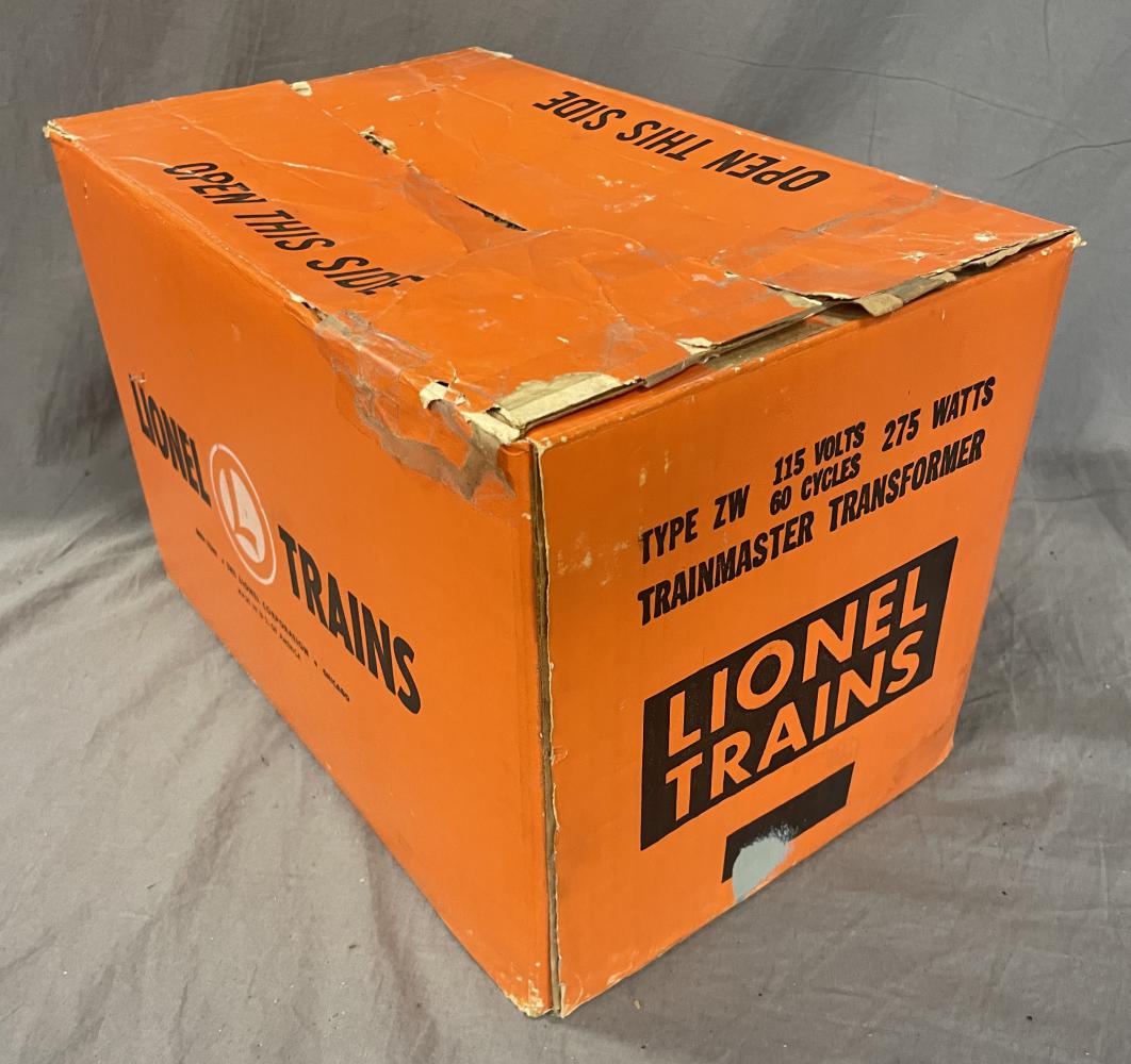 Clean Boxed Lionel Zw 275 Watt Transformer Auction