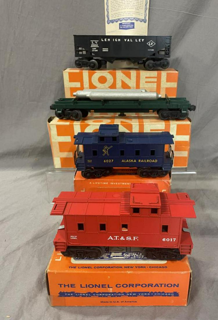 4 Ln Boxed Lionel Freight Cars