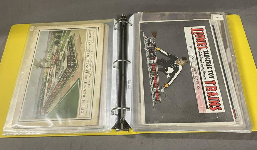 Nice 1920s Lionel Paper Archive