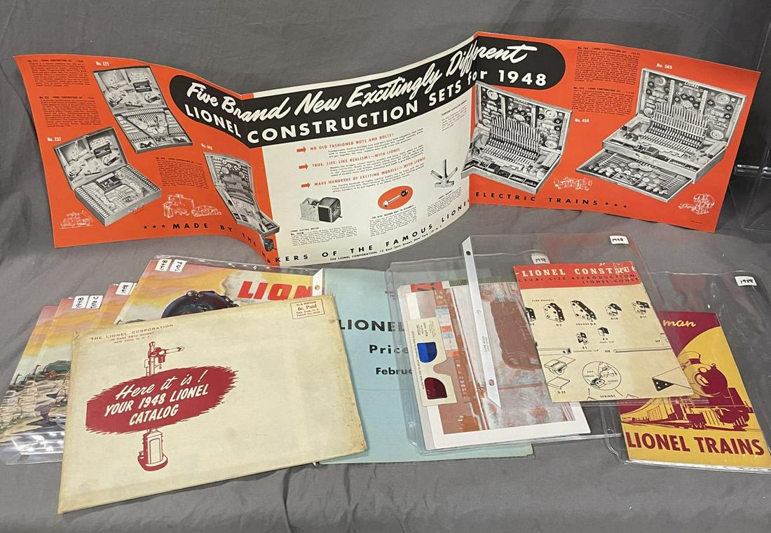 1948 Lionel Paper Archive Auction