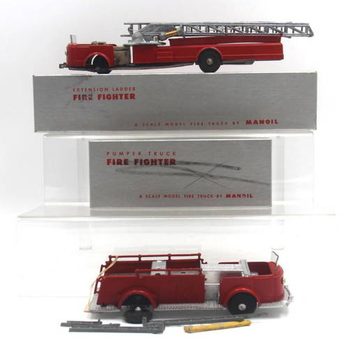 Manoil Boxed 711 And 712 Fire Trucks