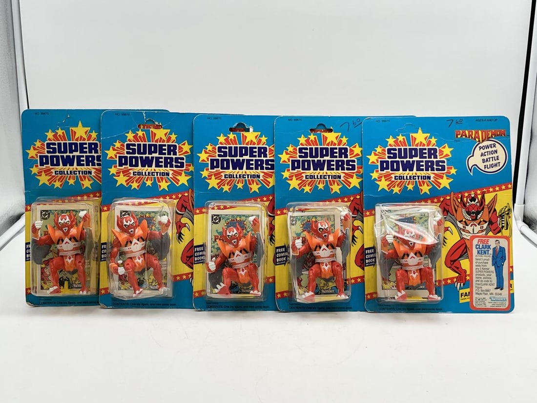 (5) Moc Kenner Super Powers Parademon Figures