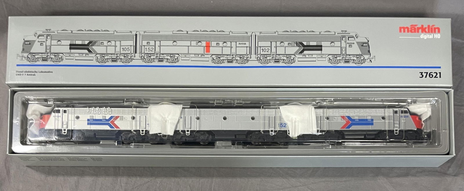 Marklin Digital Ho 37621 Amtrak F7 Aba Diesels Auction