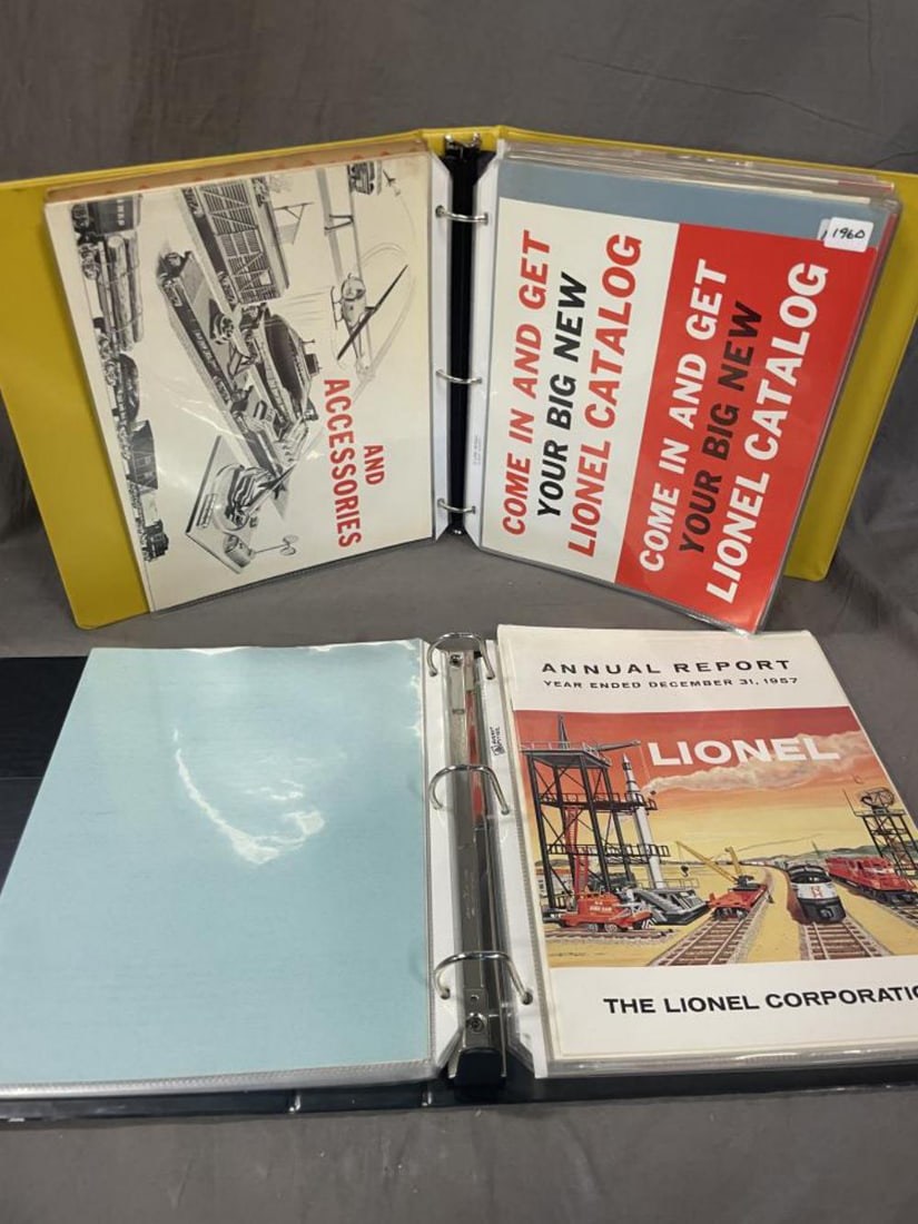 2 Binders Full Of Lionel Papers Archive Auction