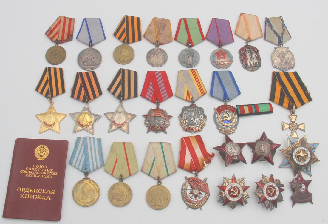 Collection Of Soviet Military Medals Auction