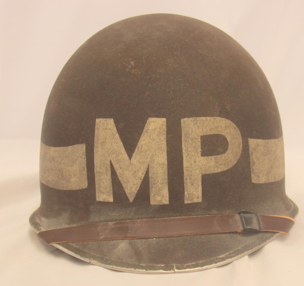 Wwii 101st Airborne Mp Painted Helmet Auction