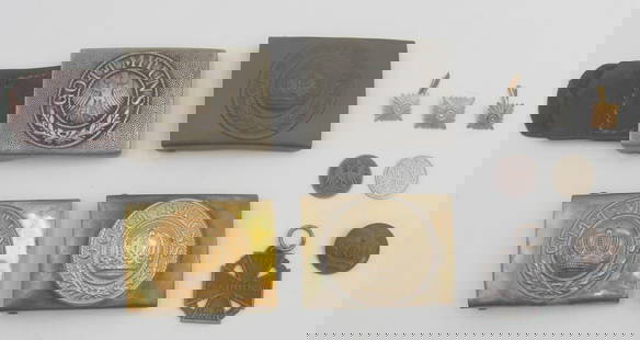 Lot Of 2 Ww2 German Nazi Eagle Uniform Pins