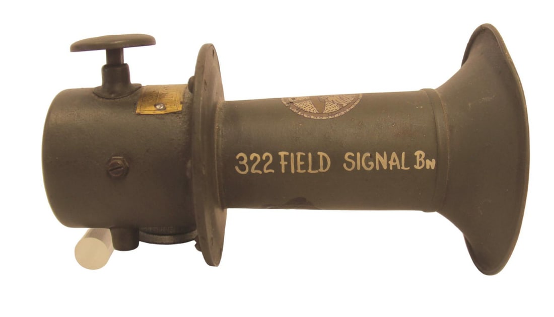Wwii Hand Painted 332nd Field Signal Auto Horn Auction