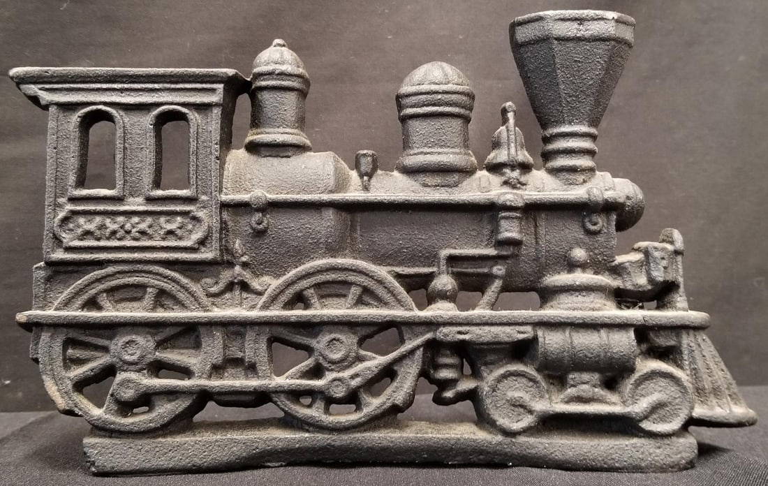 Cast Iron Train Locomotive Doorstop Auction