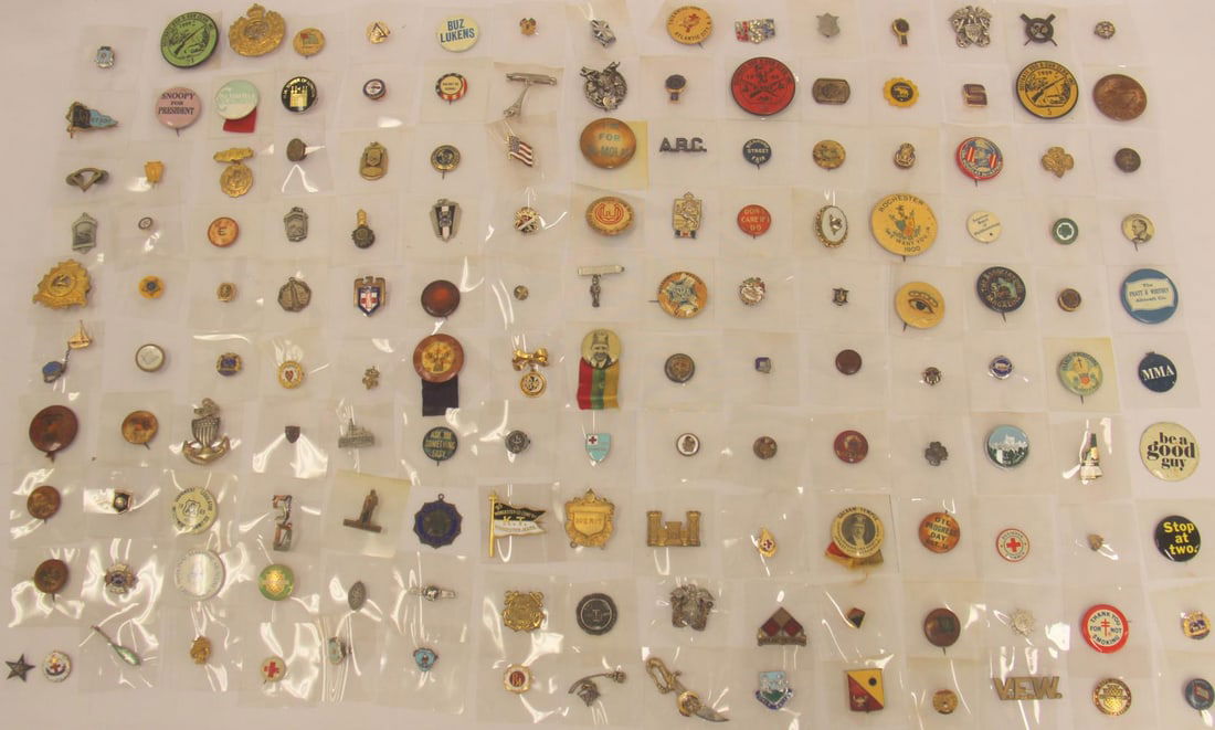 Fraternal, Military, & Etc Pins, Pinbacks & Badges Auction