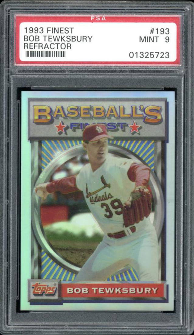 1993 Topps Finest #193 Bob Tewksbury Refractor Psa Auction