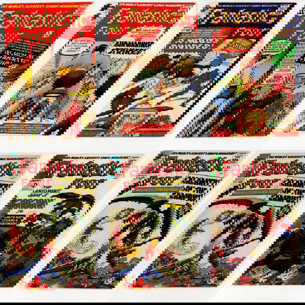 Fantastic Four Comic Lot, (67) Issues Auction