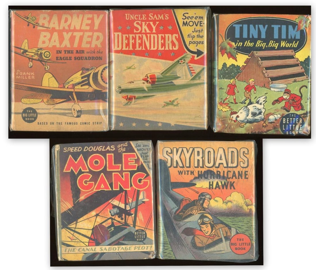 Big Little Book Lot Of Five Adventure Auction