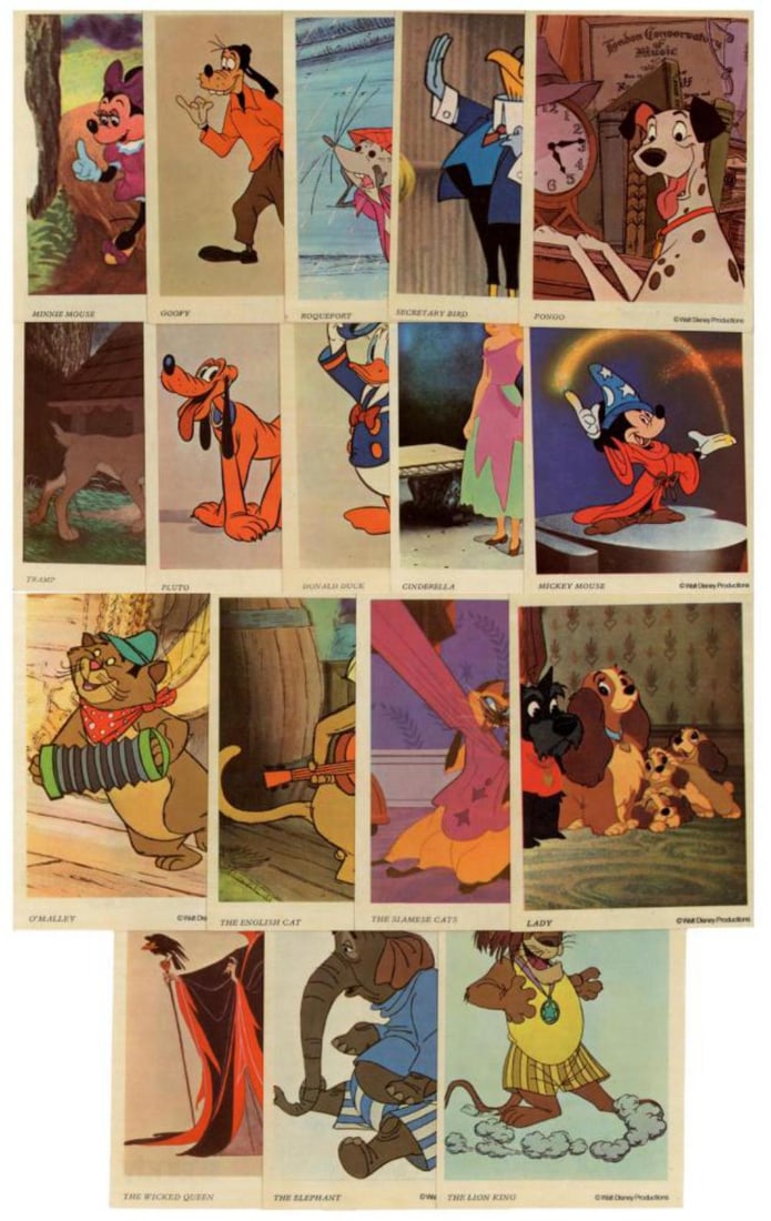 1972 Disney On Parade, Spar Grocers Stickers