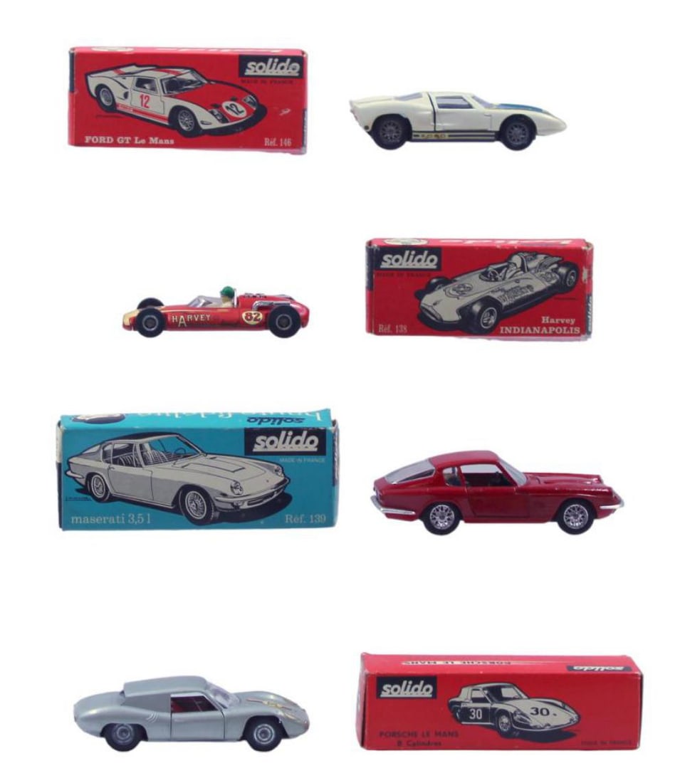 (4) Boxed Solido Diecast Cars Auction