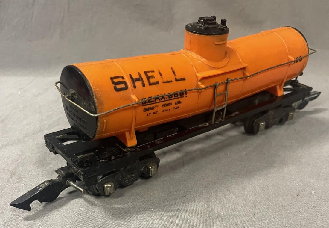 Scarce American Flyer 625 Orange Shell Tanker
