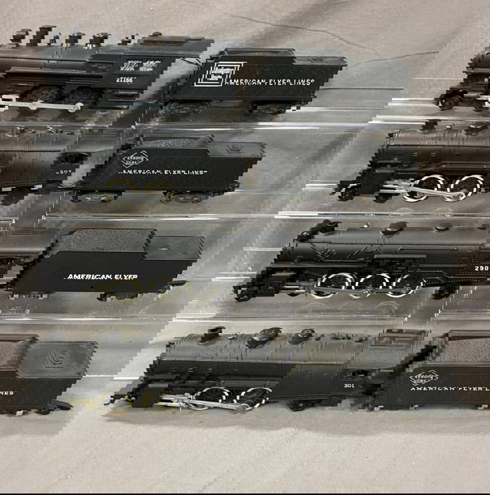 4 American Flyer Steam Locomotives Auction