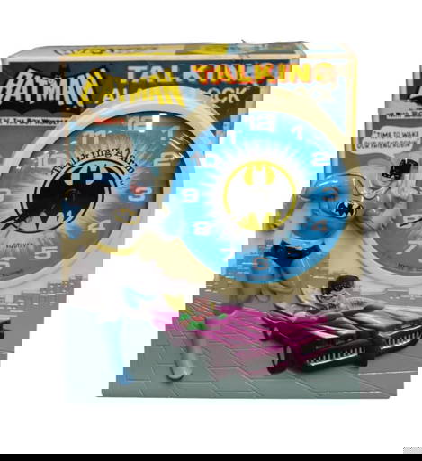 1974 Boxed Batman & Robin Talking Alarm Clock