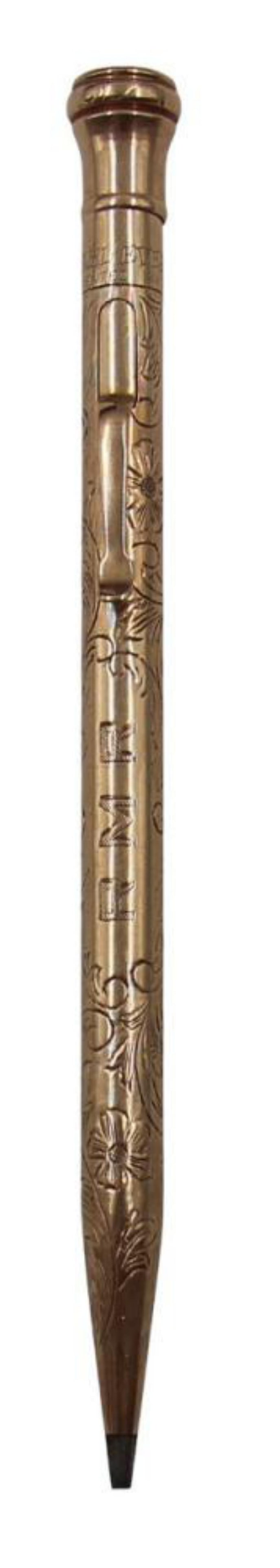 Wahl Eversharp 14k Solid Gold Engraved Pencil Auction