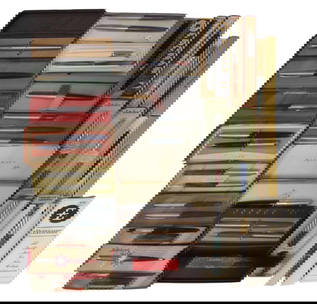 Boxed Parker, Eversharp, Esterbrook, Etc. Pens Auction