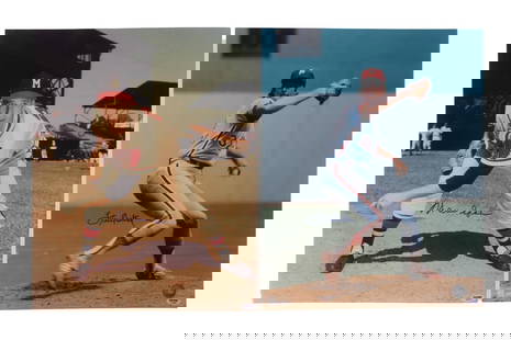 Steve Carlton & Warren Spahn Signed 16 X 20 Photos Auction