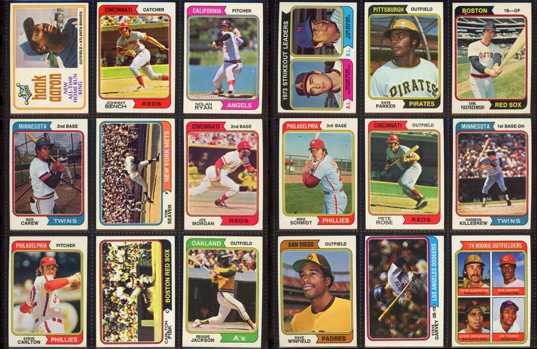 1974 Topps Baseball Card Complete Set Auction