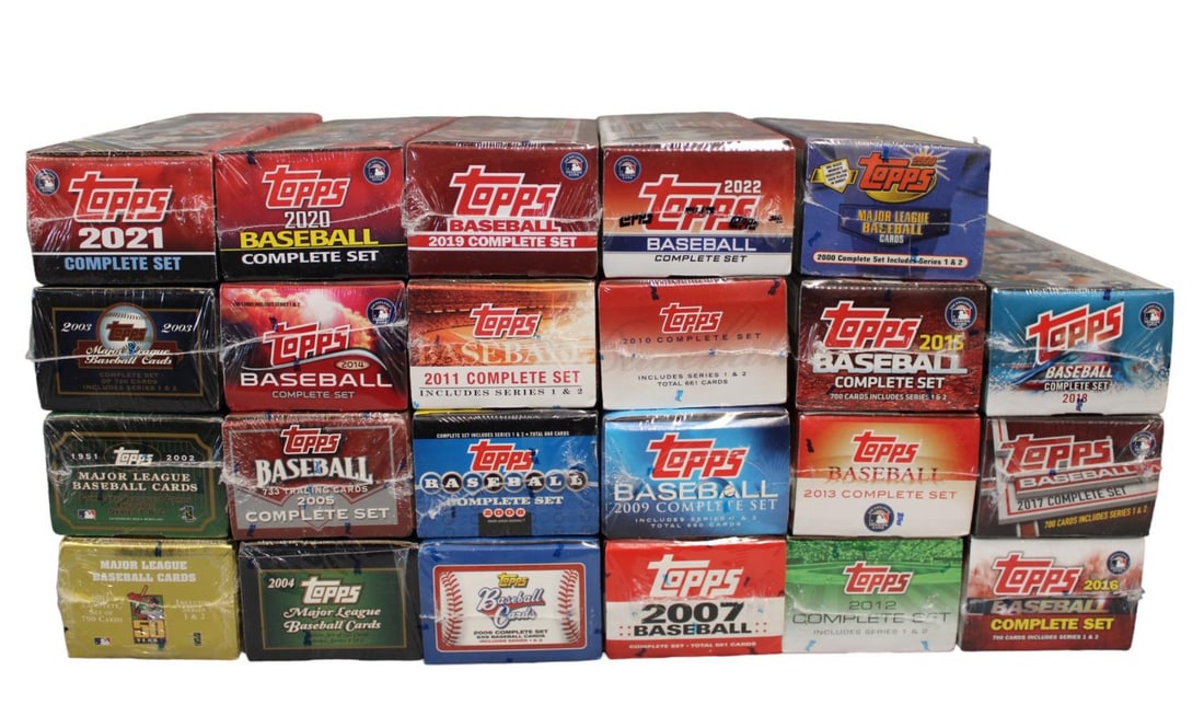 Topps Baseball Complete Sets 2000 Through 2022 Auction