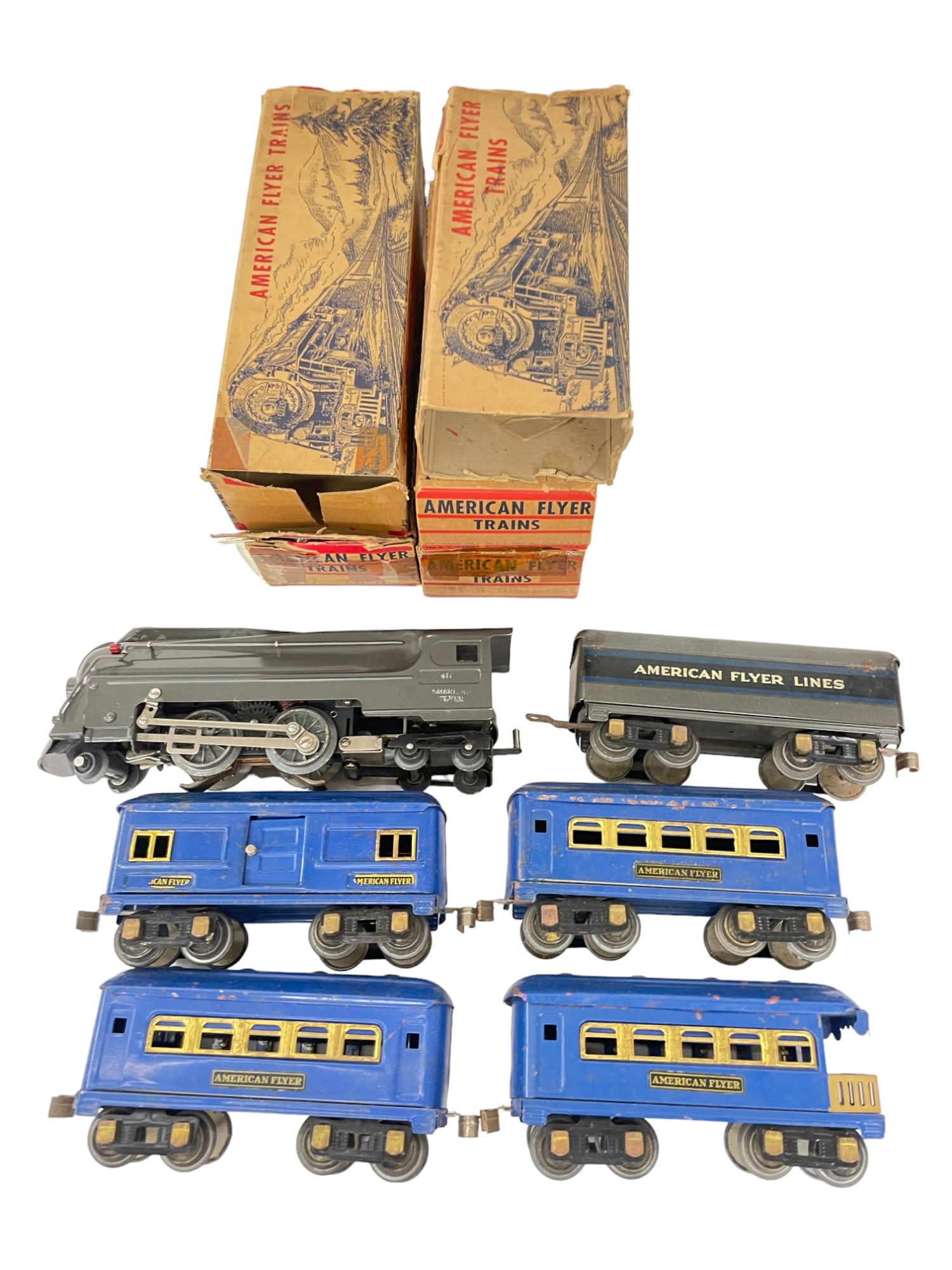 6pc 1937 American Flyer Train Set(4604) Auction